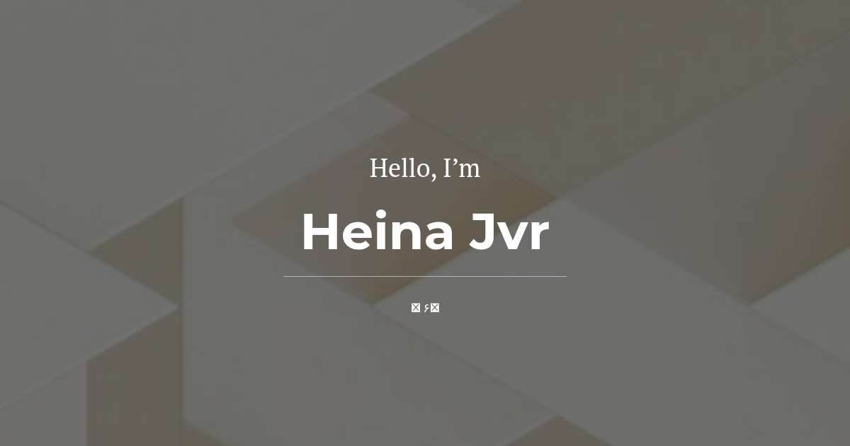 Heina Jvr