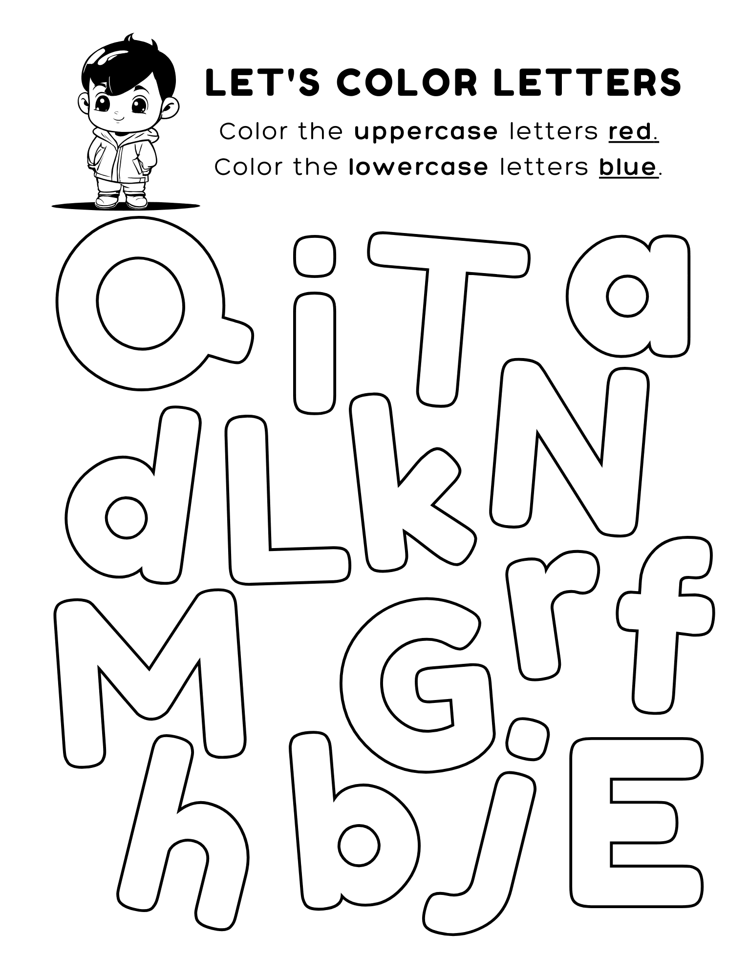 Letter Coloring Pages Kindergarten - Infoupdate.org