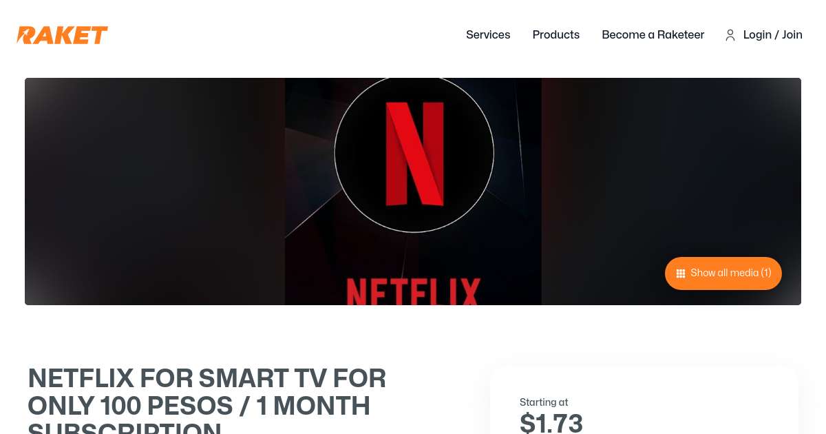 NETFLIX FOR SMART TV FOR ONLY 100 PESOS / 1 MONTH SUBSCRIPTION by ...