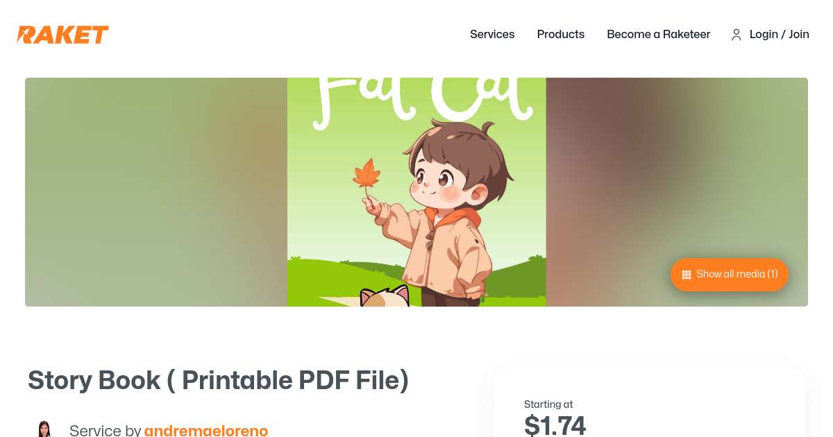 Story Book ( Printable PDF File) by andremaeloreno - Raket.PH