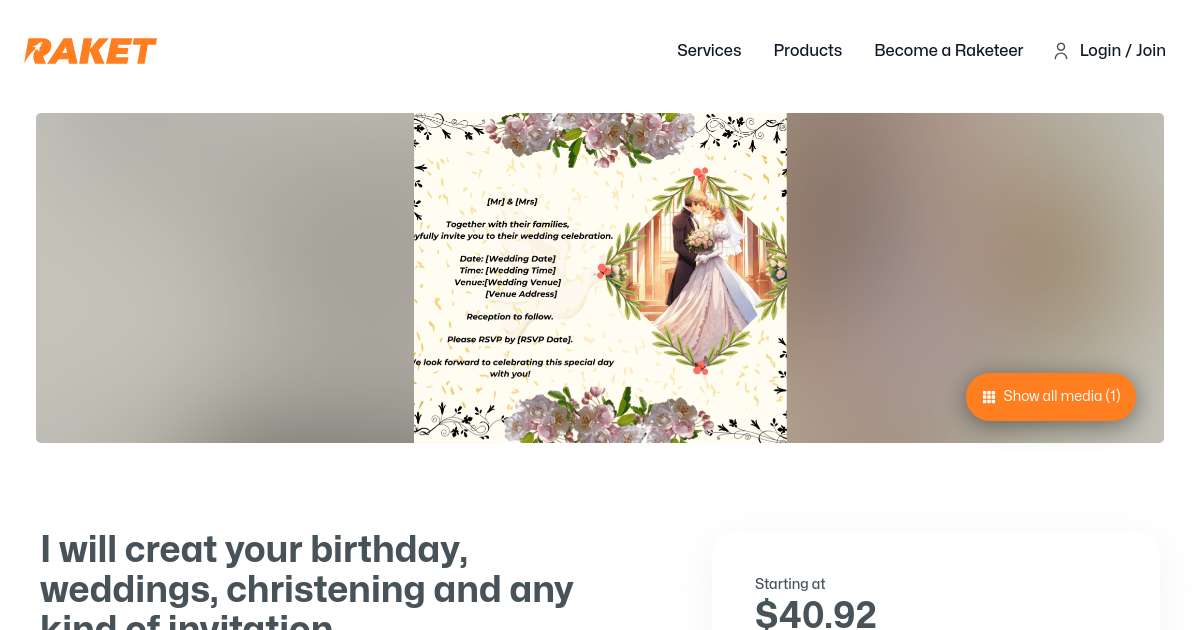 I will creat your birthday, weddings, christening and any kind of ...