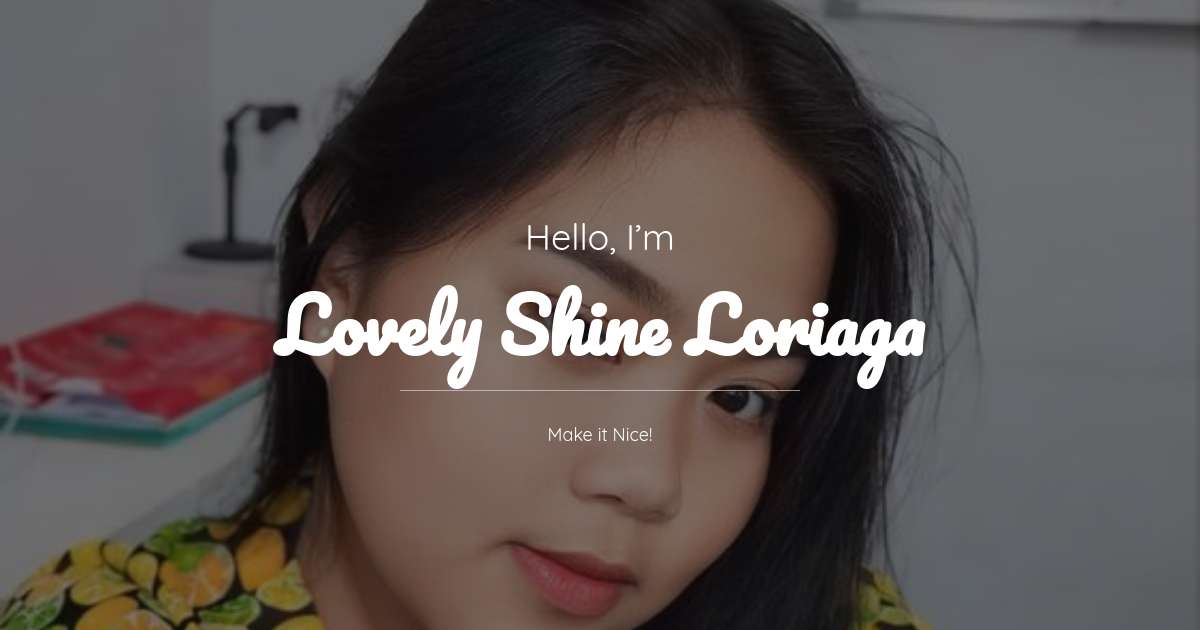 Lovely Shine Loriaga