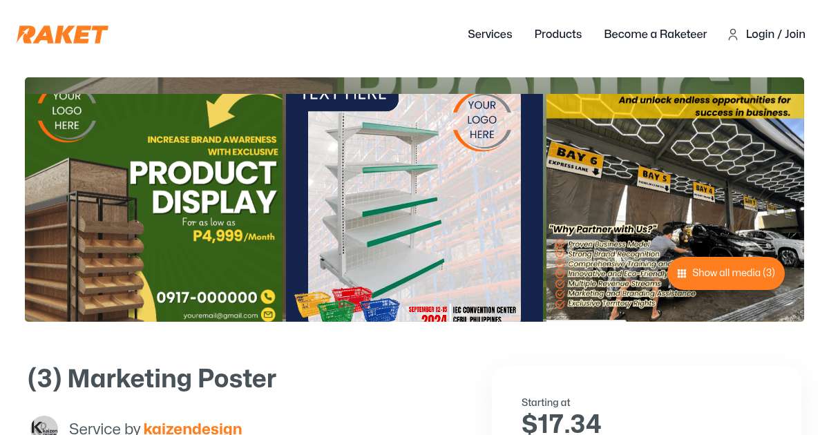 Marketing Poster (Boost your brand engagement) by kaizendesign - Raket.PH