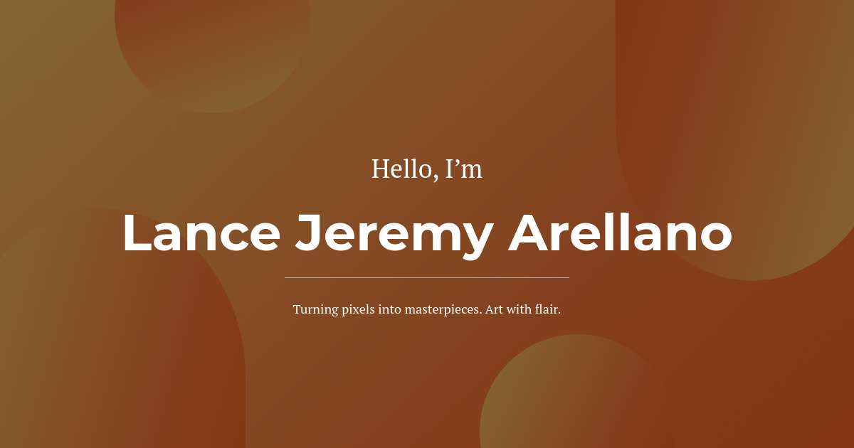 Lance Jeremy Arellano