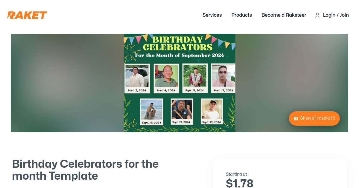 Birthday Celebrators for the month Template by jeanmondido2000 - Raket.PH