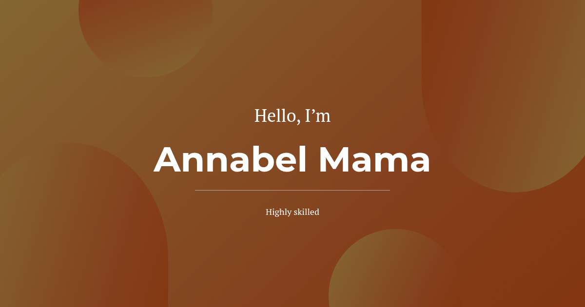 Annabel Mama