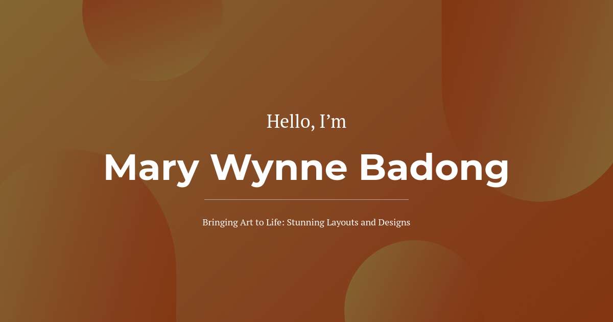 Mary Wynne Badong Mary Wynne Badong
