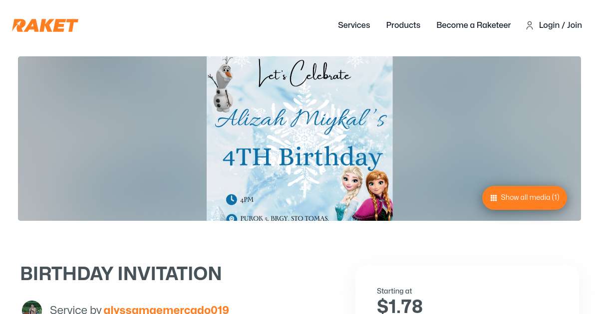 BIRTHDAY INVITATION by alyssamaemercado019 - Raket.PH