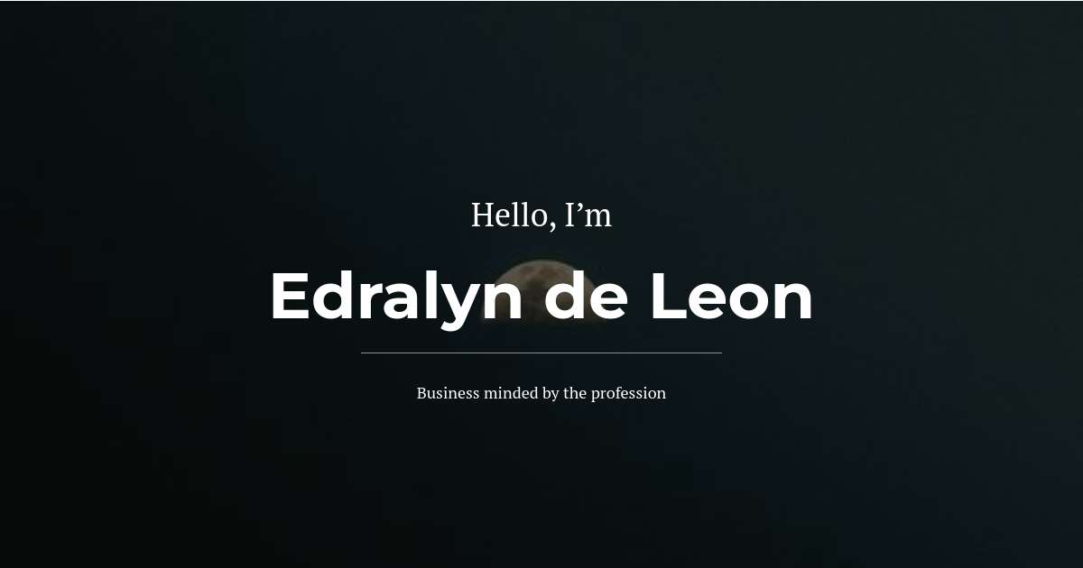 Edralyn de Leon