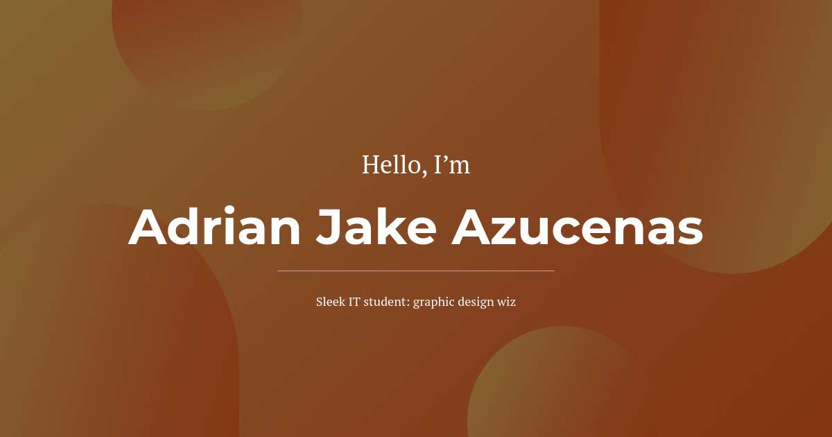 Adrian Jake Azucenas