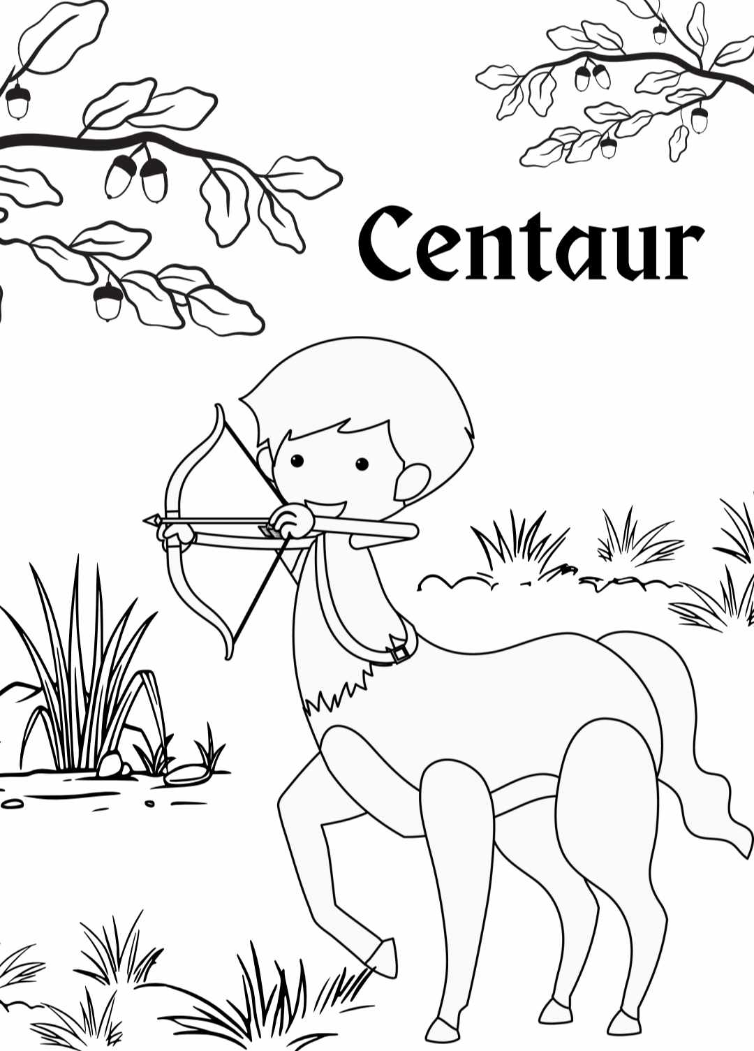 Centaur Coloring Pages