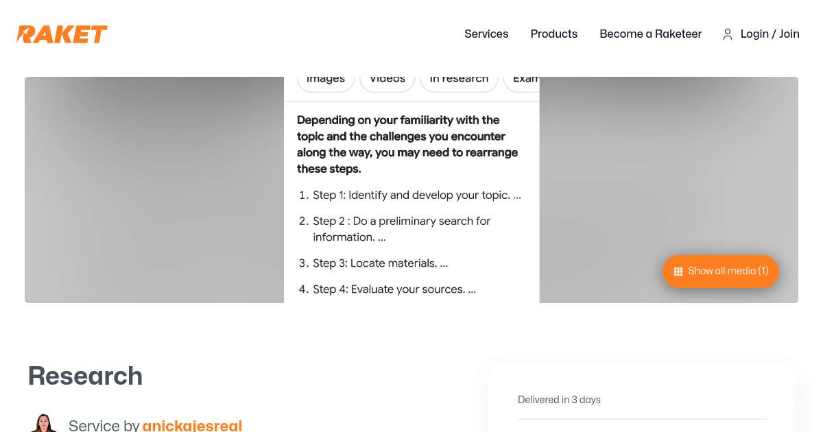 Research by anickajesreal - Raket.PH