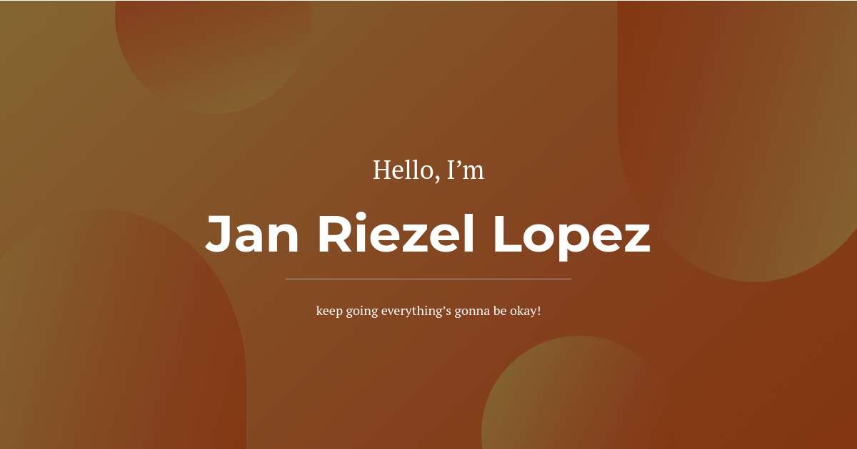 Jan Riezel Lopez