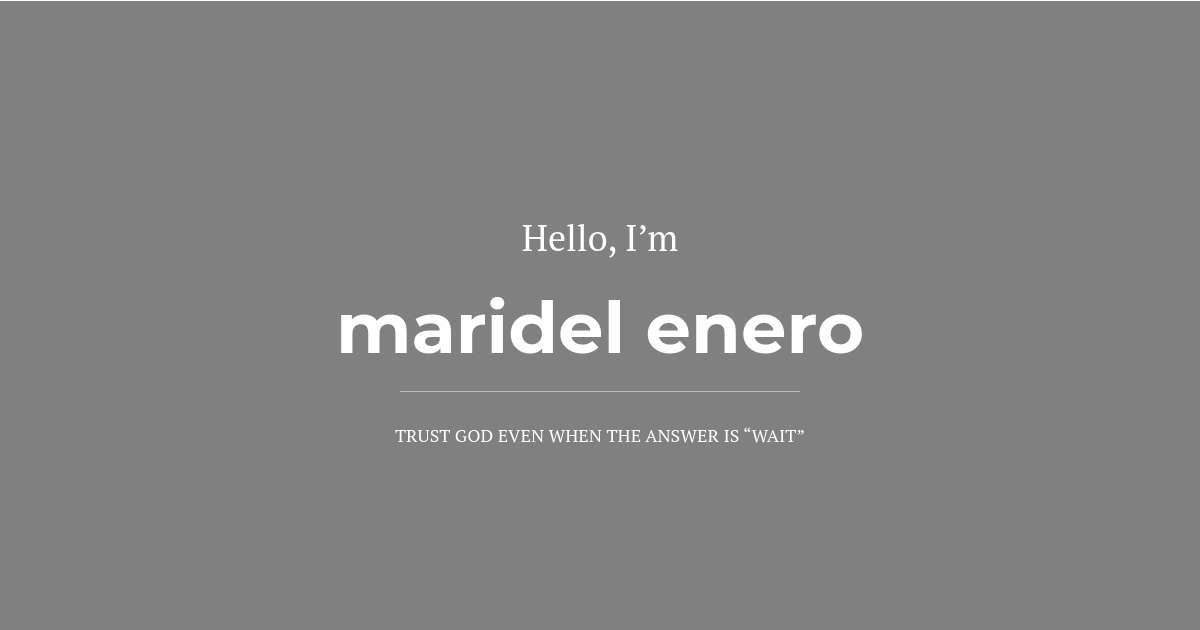 maridel enero
