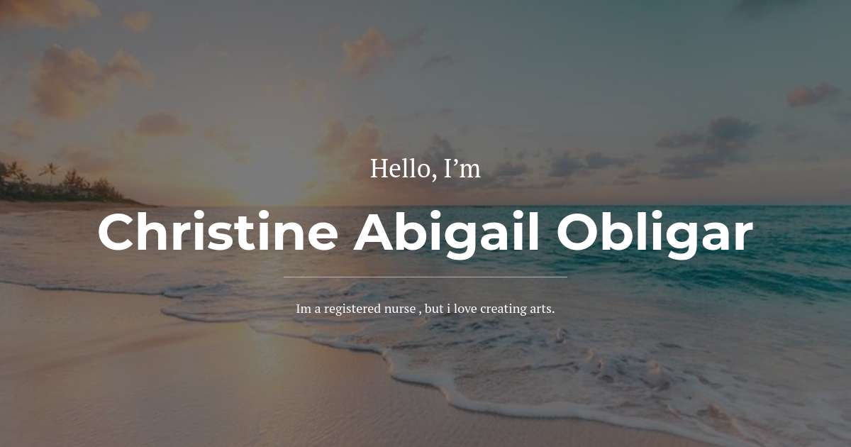 Christine Abigail Obligar