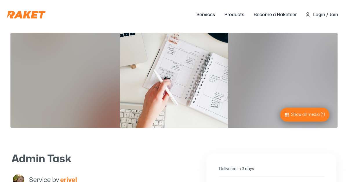 Admin Task by eriyel - Raket.PH