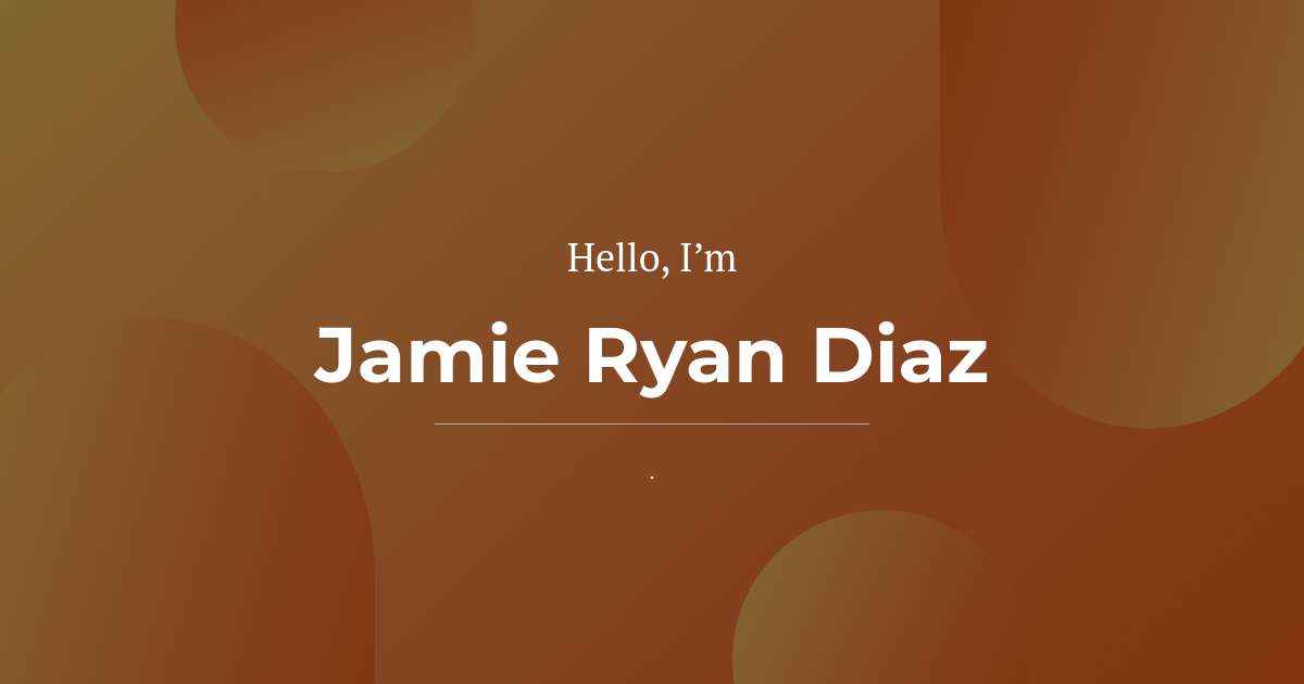 Jamie Ryan Diaz
