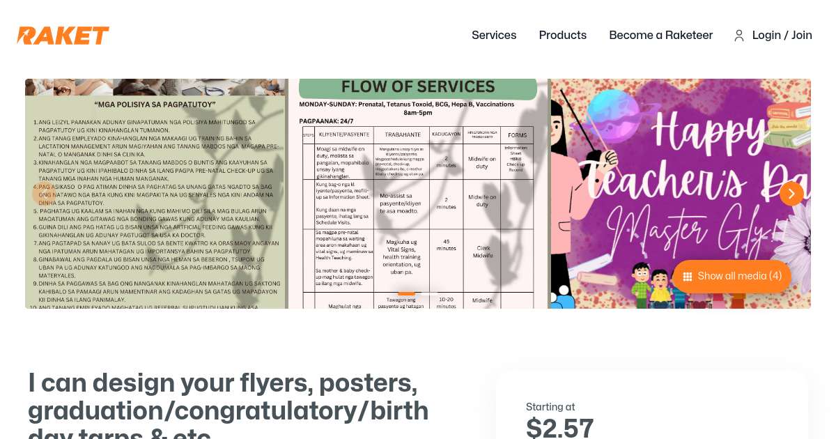 I can design your flyers, posters, graduation/congratulatory/birthday ...