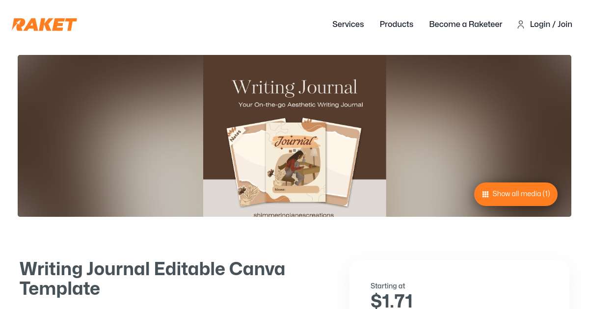 Writing Journal Editable Canva Template by janecreations11 - Raket.PH