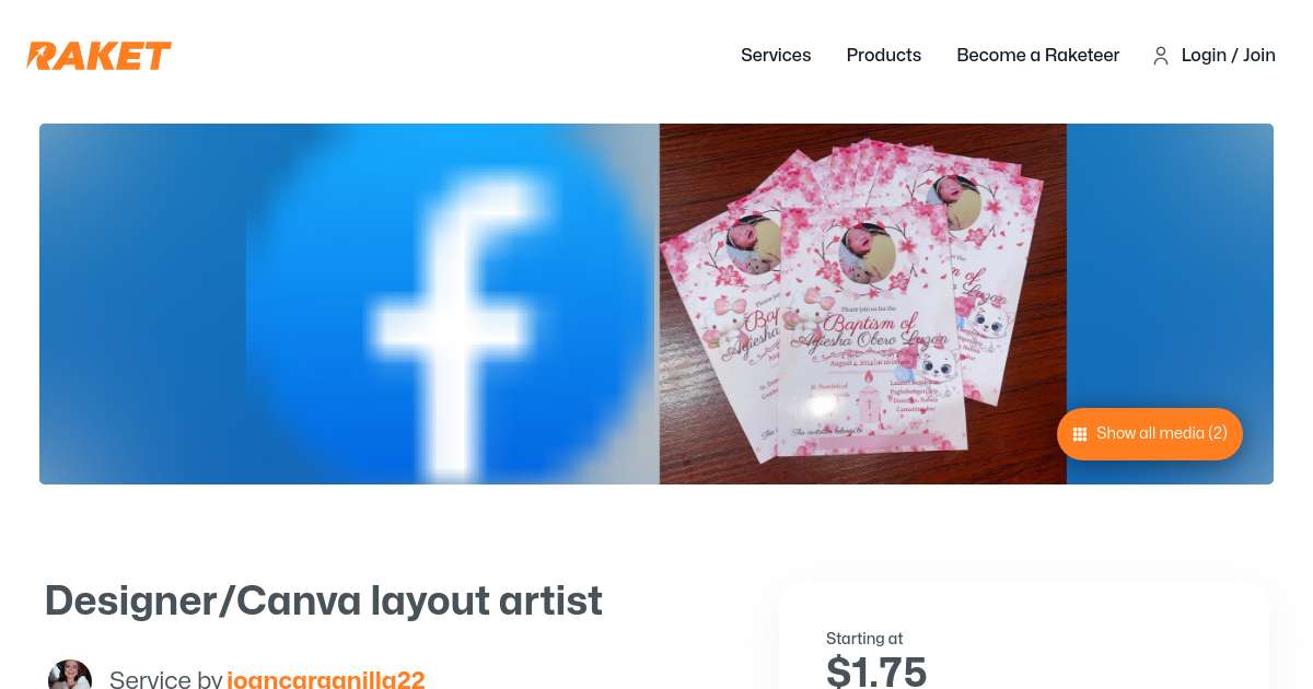 Designer/Canva layout artist by joancarganilla22 - Raket.PH