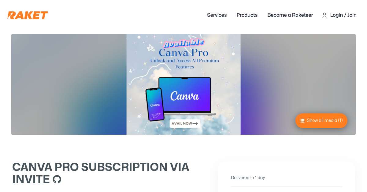 CANVA PRO SUBSCRIPTION VIA INVITE by digitallybelle - Raket.PH