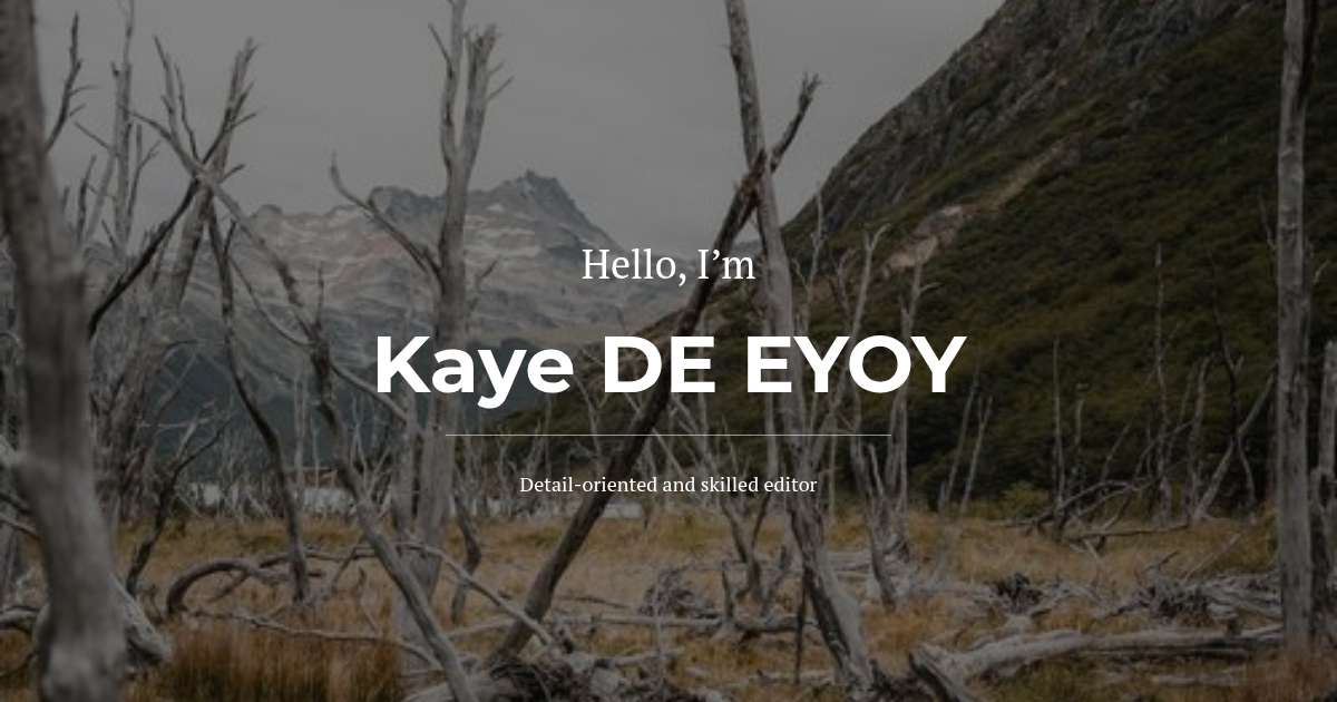 Kaye De Eyoy