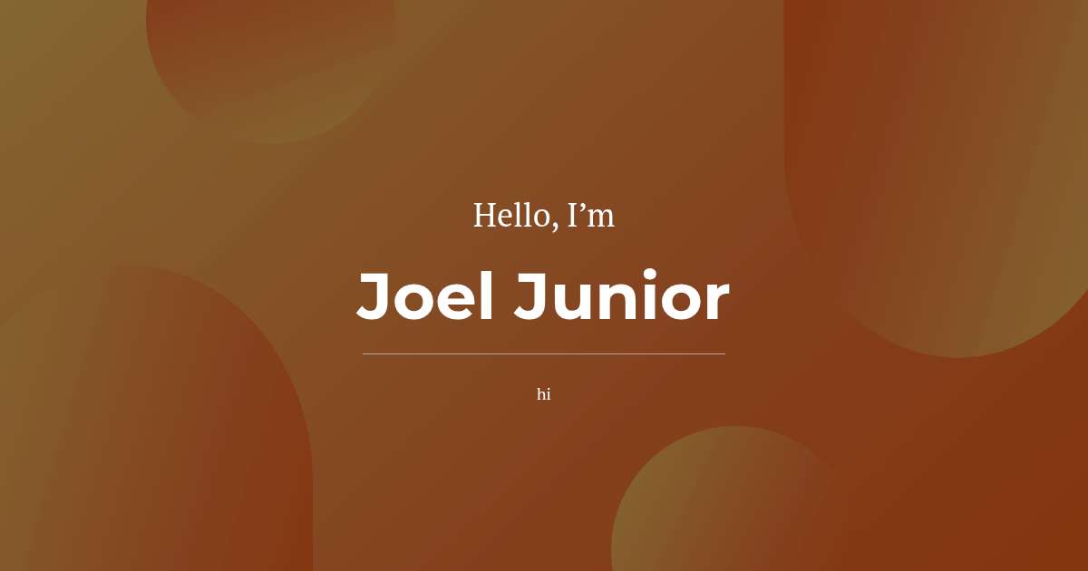 Joel Junior