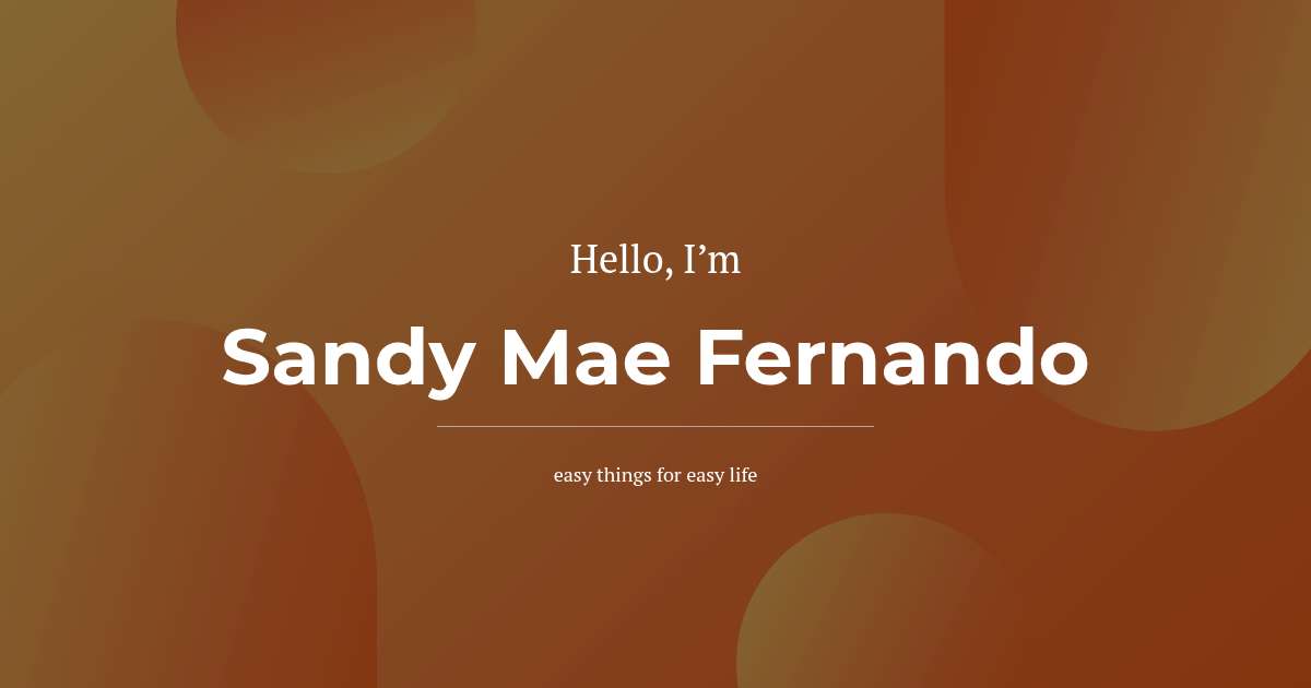 Sandy Mae Fernando