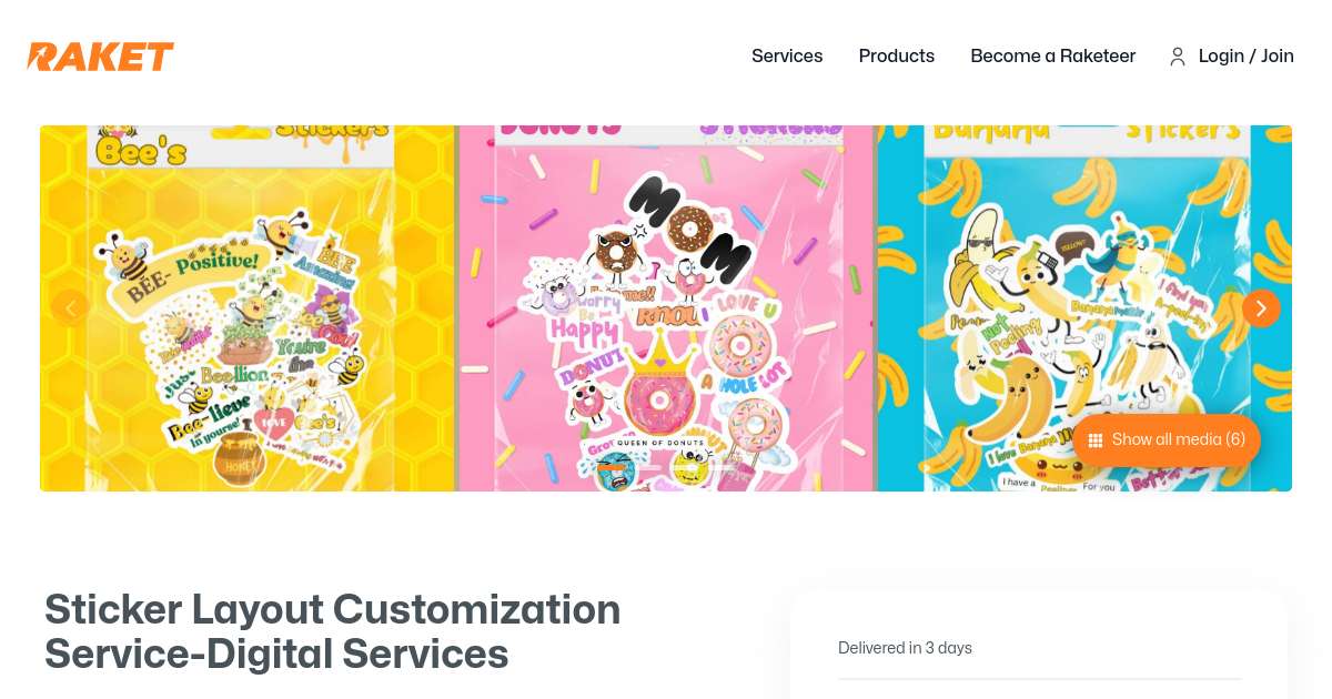 Sticker Layout Customization Service-Digital Services by kbdesenyo ...