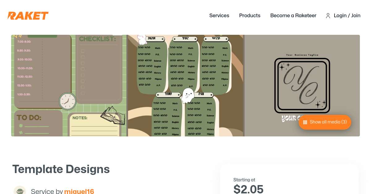 Template Designs by miguel16 - Raket.PH