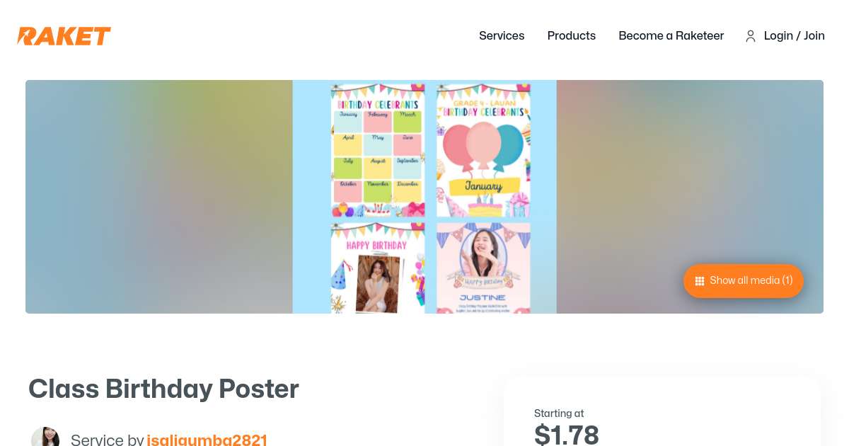 Class Birthday Poster by jsaligumba2821 - Raket.PH