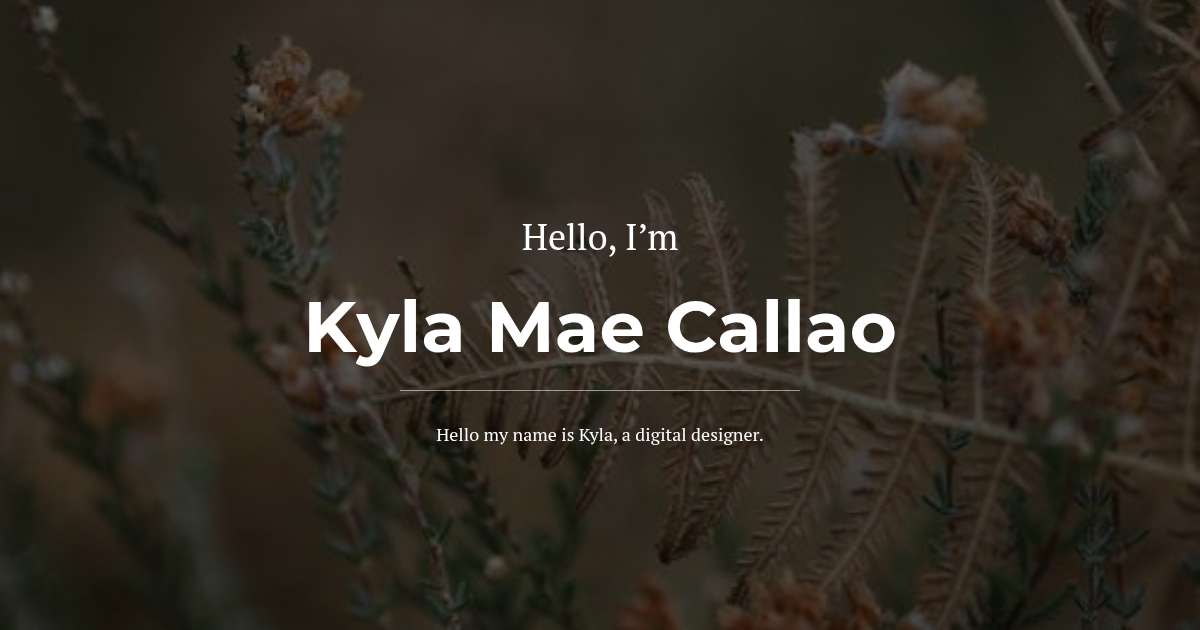 Kyla Mae Callao
