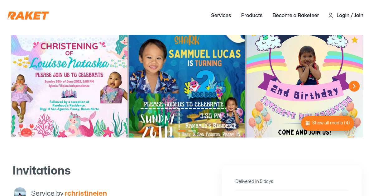 Invitations by jenluco - Raket.PH