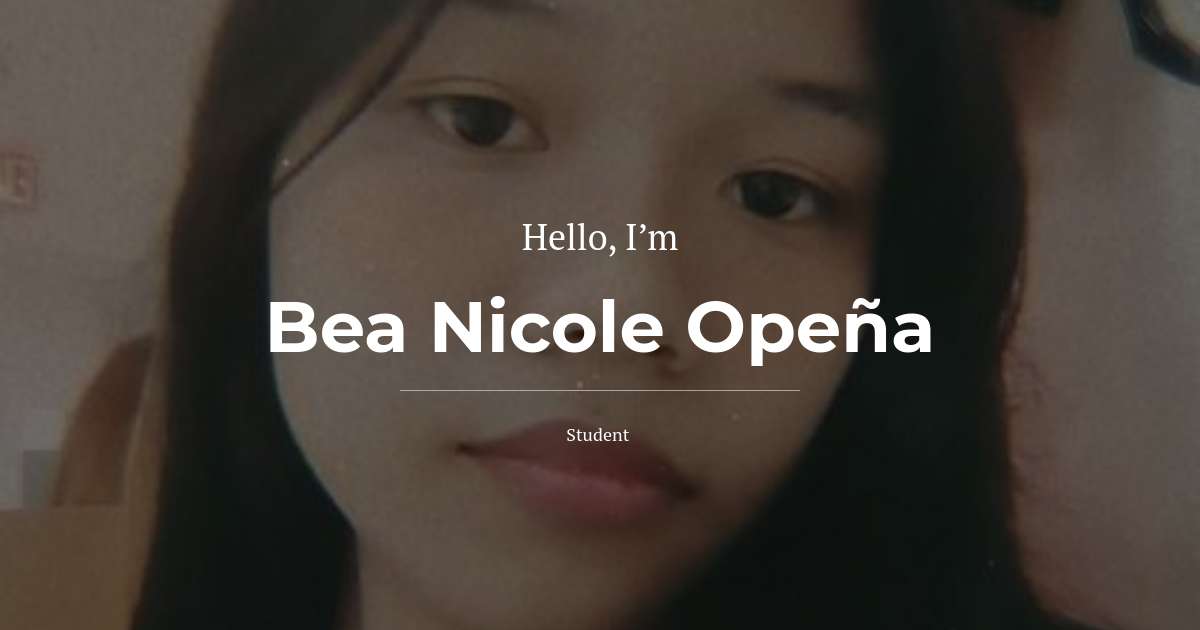 Bea Nicole Opeña