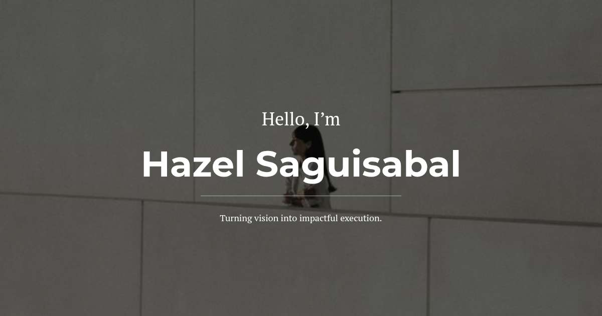 Hazel Saguisabal