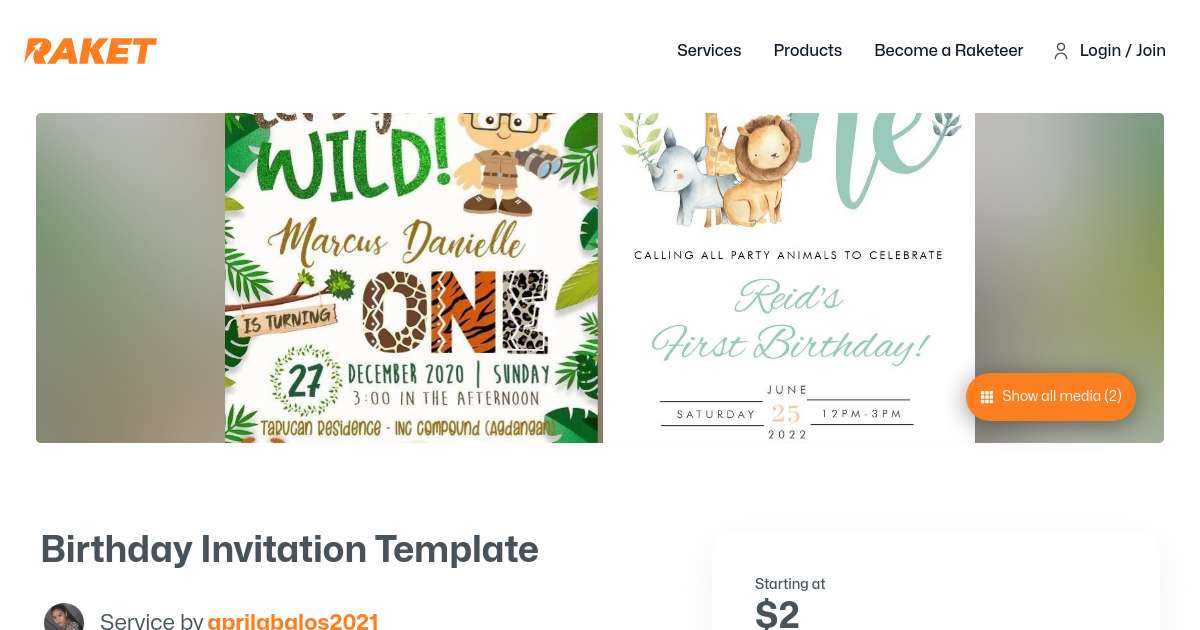 Birthday Invitation Template by aprilabalos2021 - Raket.PH