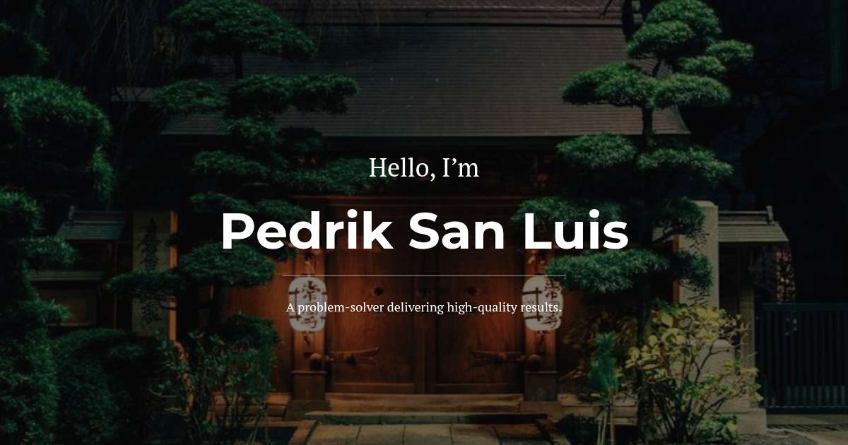 Pedrik San Luis