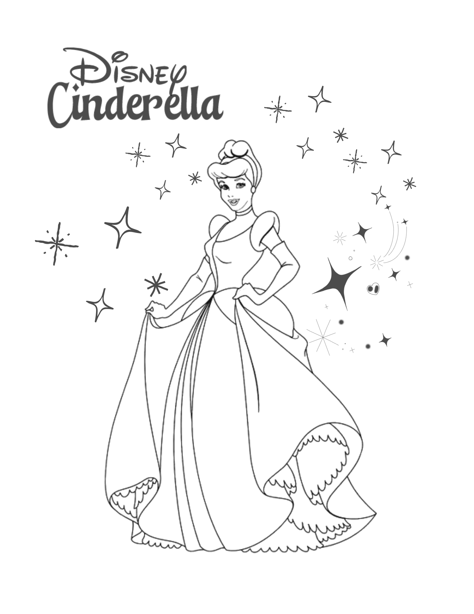 Detailed Disney Princess Coloring Pages Disney Princess 40 Page