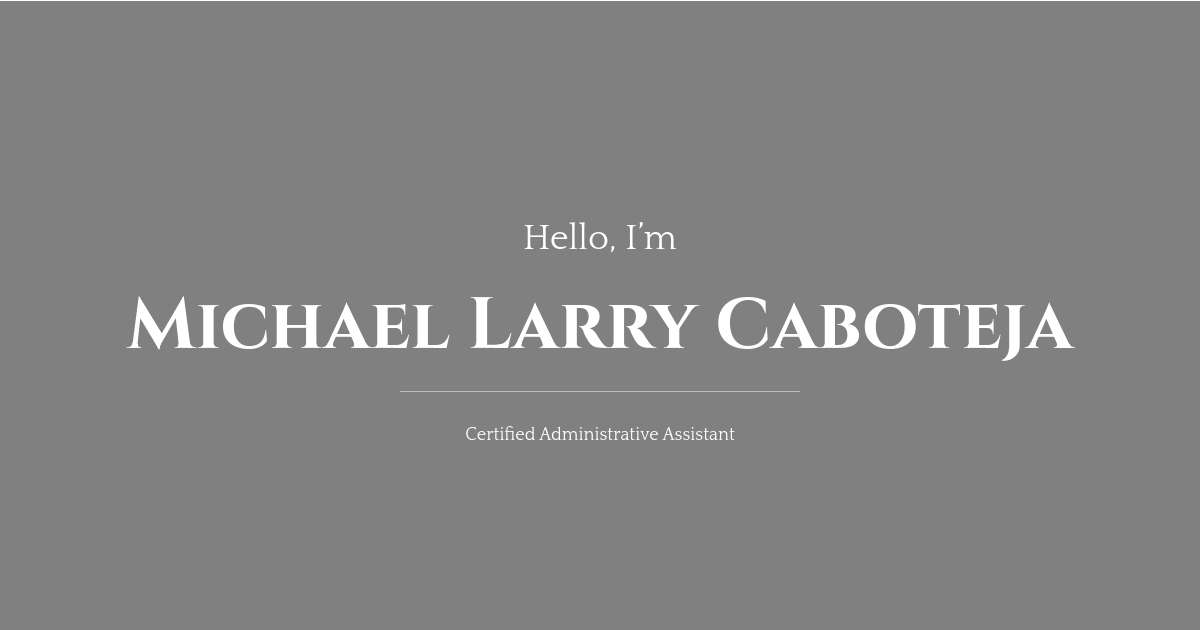 Michael Larry Caboteja