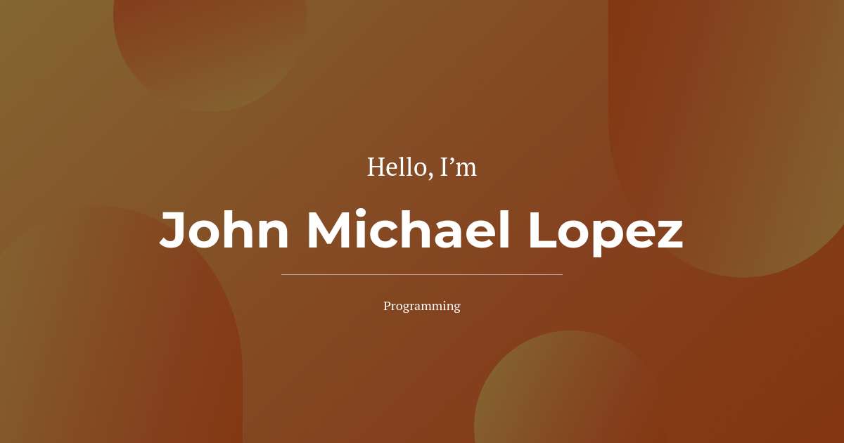 John Michael Lopez