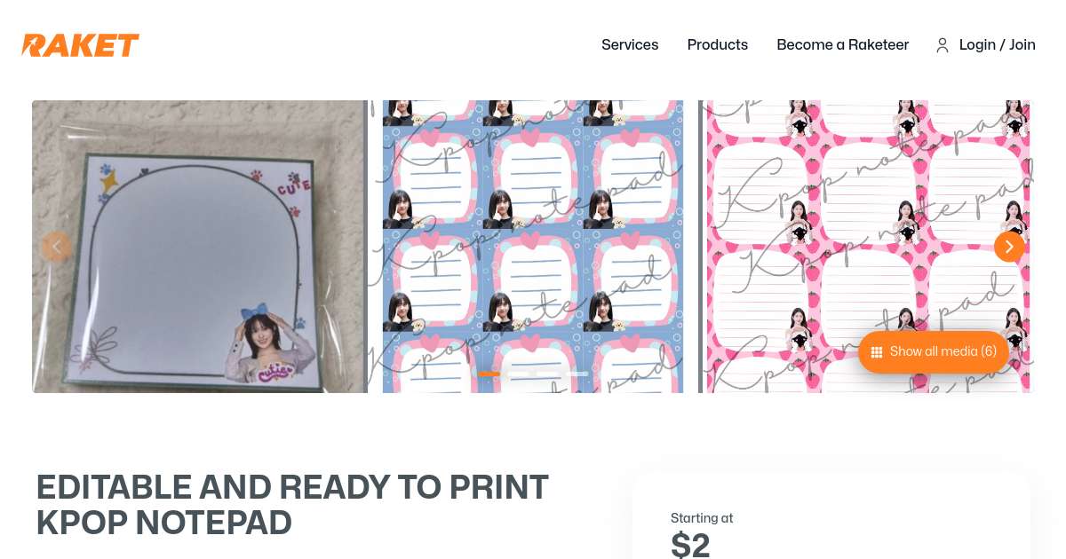 EDITABLE AND READY TO PRINT KPOP NOTEPAD by cheljucutan - Raket.PH