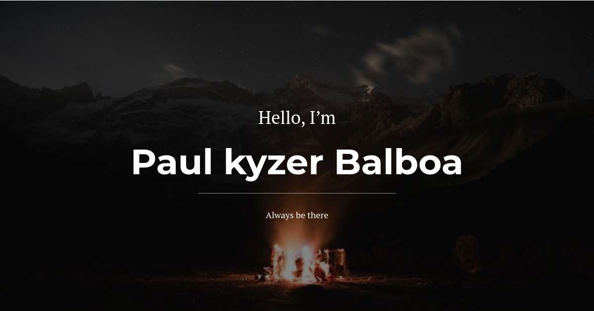 Paul kyzer Balboa
