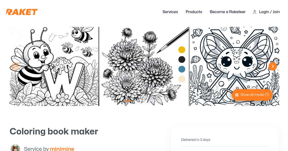 Coloring book maker by minimine - Raket.PH