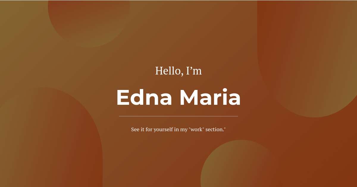 Edna Maria