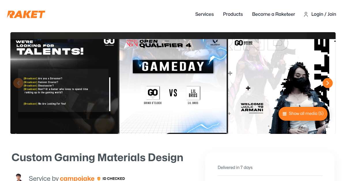 Custom Gaming Materials Design by campojake - Raket.PH