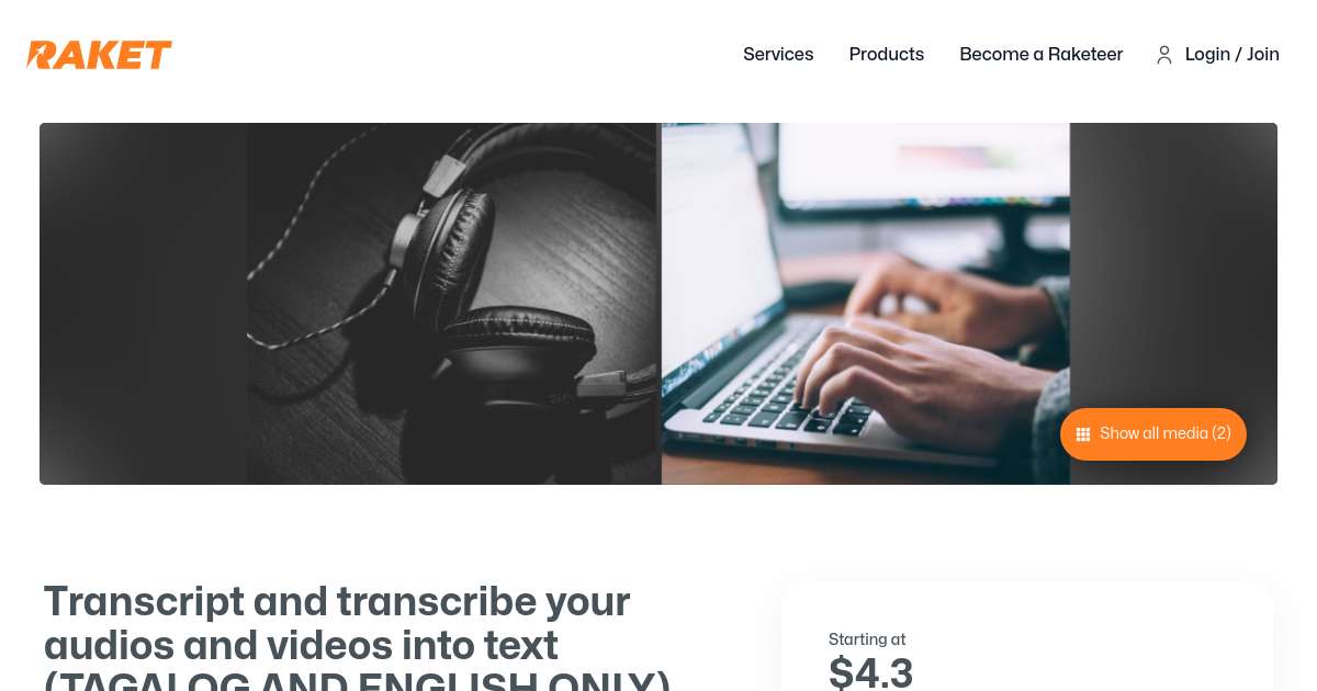 Transcript and Transcribe Audios and Videos into Text (Tagalog and ...