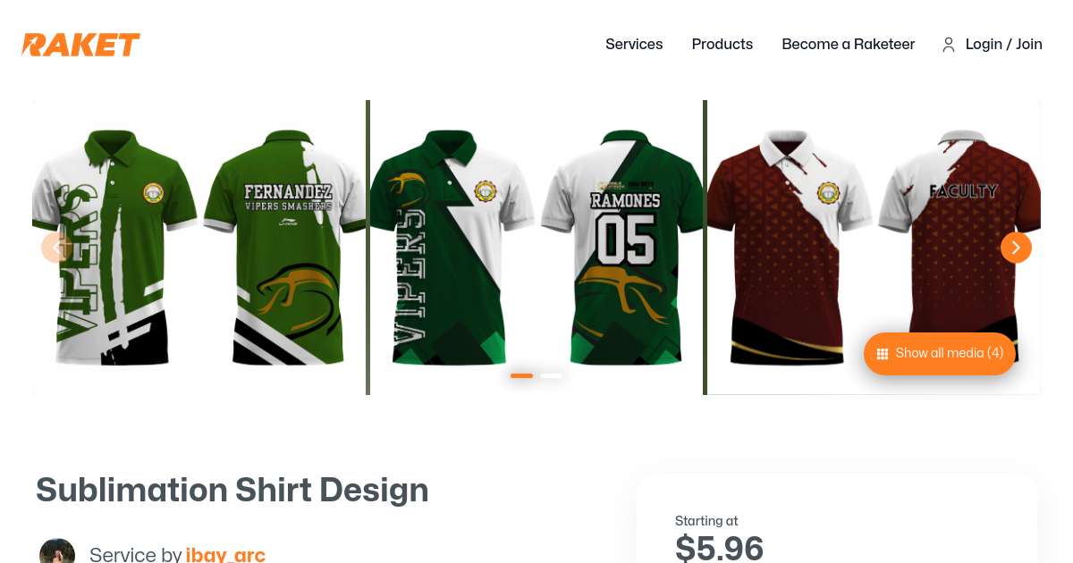 Sublimation Shirt Design by ibay_arc - Raket.PH