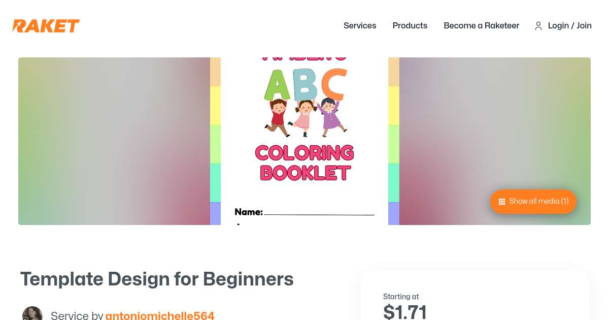 Self-Made Template Design by antoniomichelle564 - Raket.PH