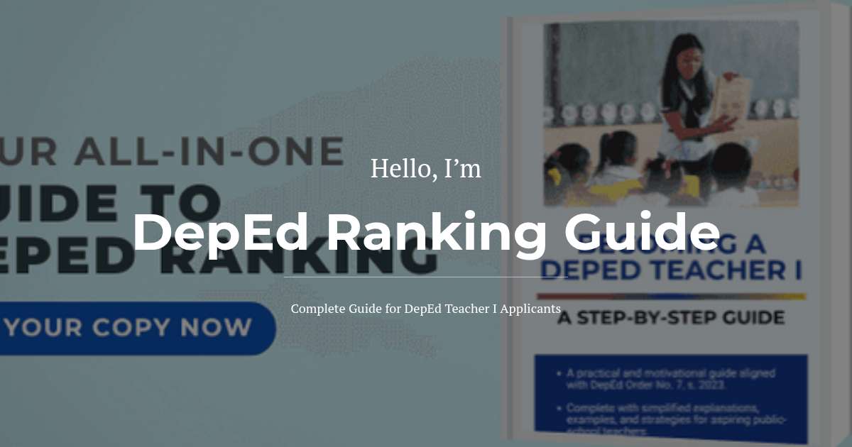 DepEd Ranking Guide
