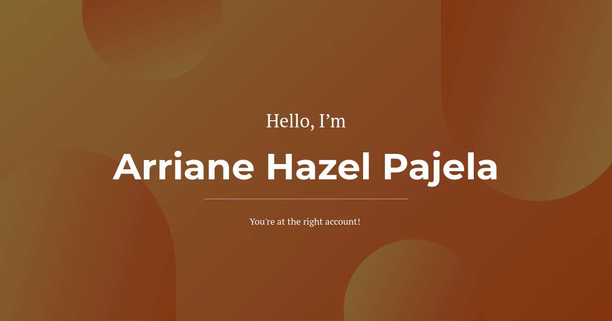 Arriane Hazel Pajela